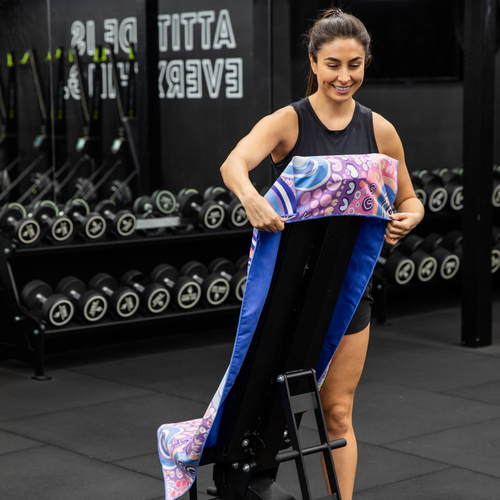 Camouflage Hooded Gym Towel | Stays Put on Benches