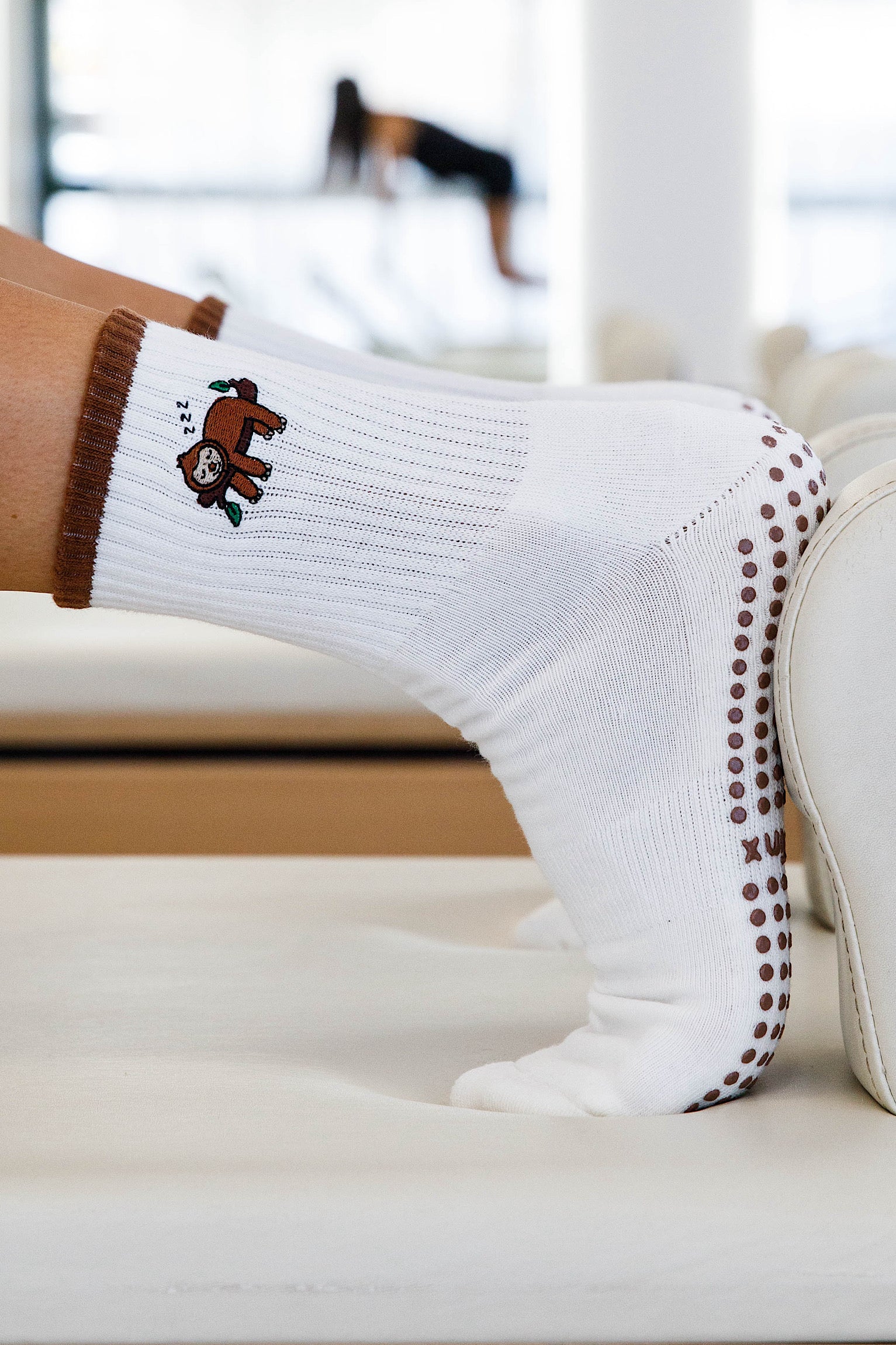 Sleepy Sloths Grip Socks | Cute Pilates Socks