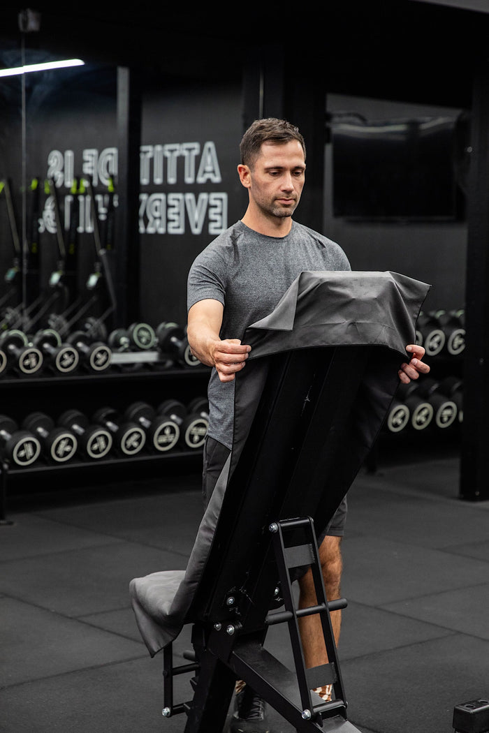 Camouflage Hooded Gym Towel | Stays Put on Benches