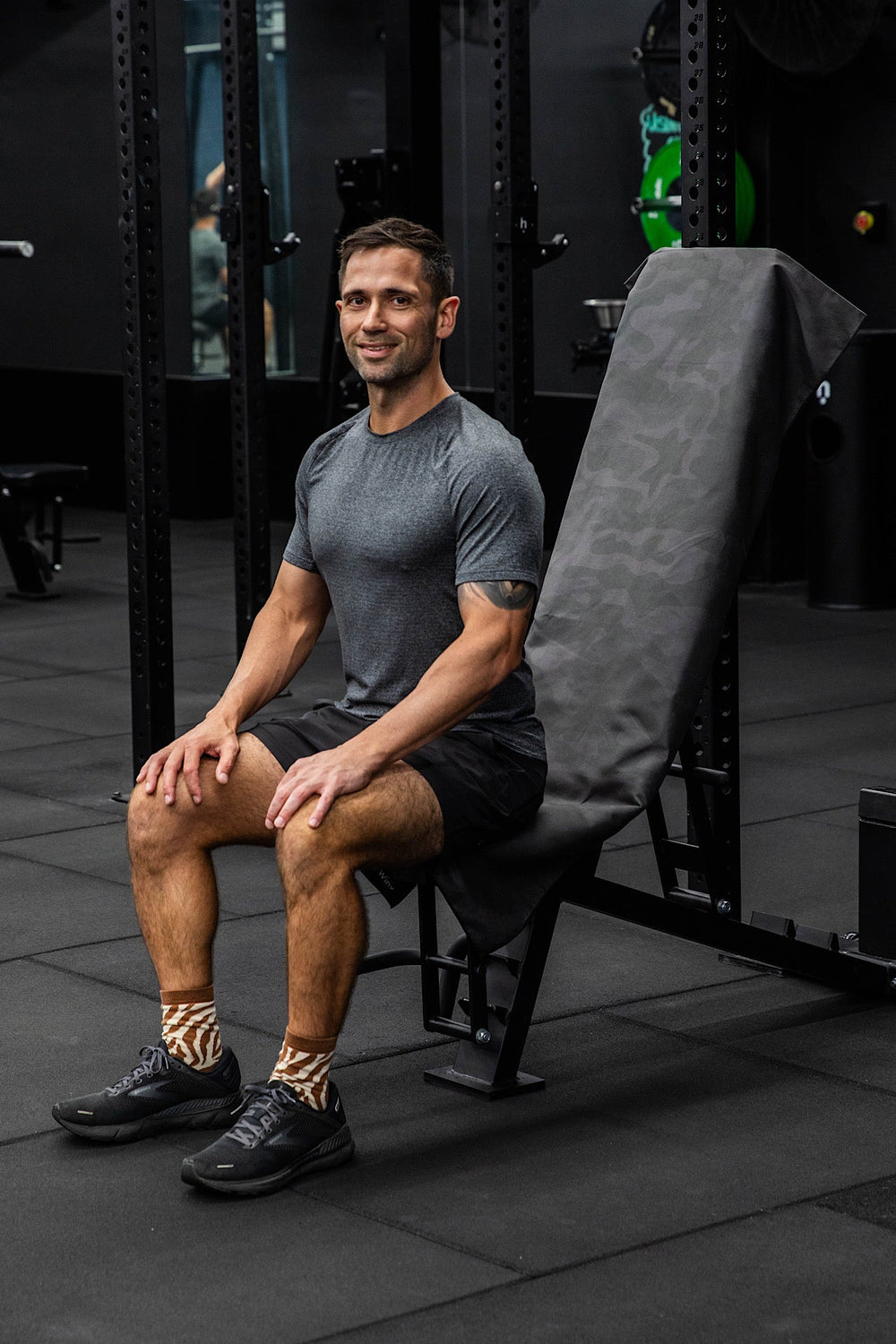 Camouflage Hooded Gym Towel | Stays Put on Benches